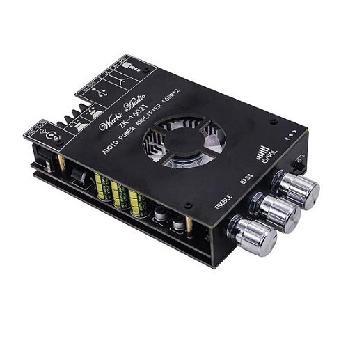 پاور آمپلی فایر 1602T بلوتوث دار 2x160W - ولوم حجم صدا، تریبل و باس ...