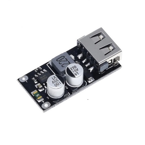 ماژول مبدل کاهنده فست شارژ QC3.0 مدل AJ27 با خروجی USB - عصر الکترونیک